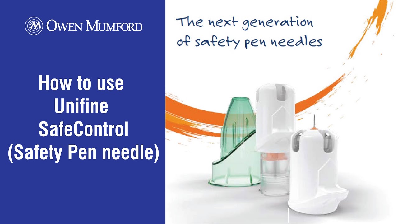 How to use Unifine SafeControl (Safety Pen needle) - YouTube