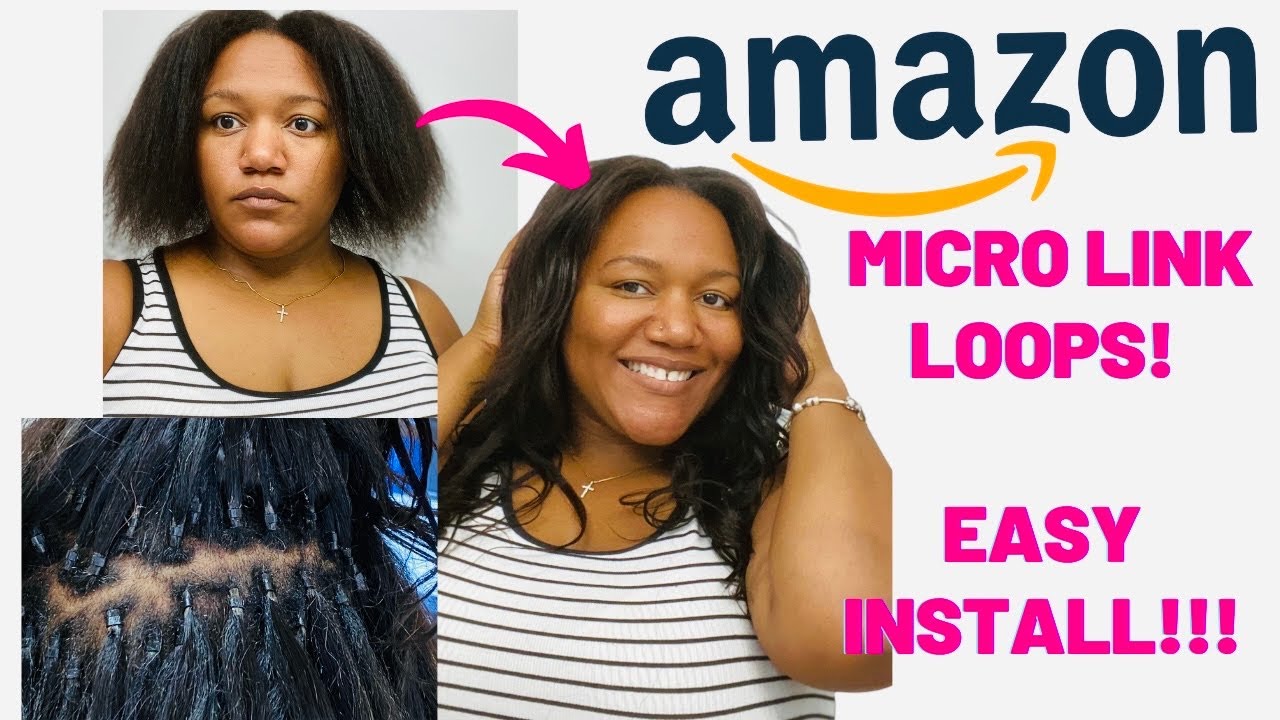 Installing MICRO LINK LOOPS AMAZON SALON QUALITY MICROLINKS!!! The ...