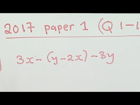 Revision 2017 Paper 1, Question 1-10 - YouTube