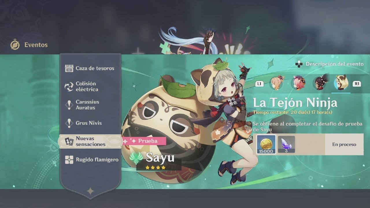 Prueba de Sayu - La Tejón Ninja [Gameplay] Genshin Impact Español - YouTube