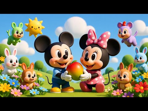 Sunshine Play With Mango 🌞🥭 | Mickey Mouse & Minnie Mouse 🐭💖 | Fun Kids Cartoon