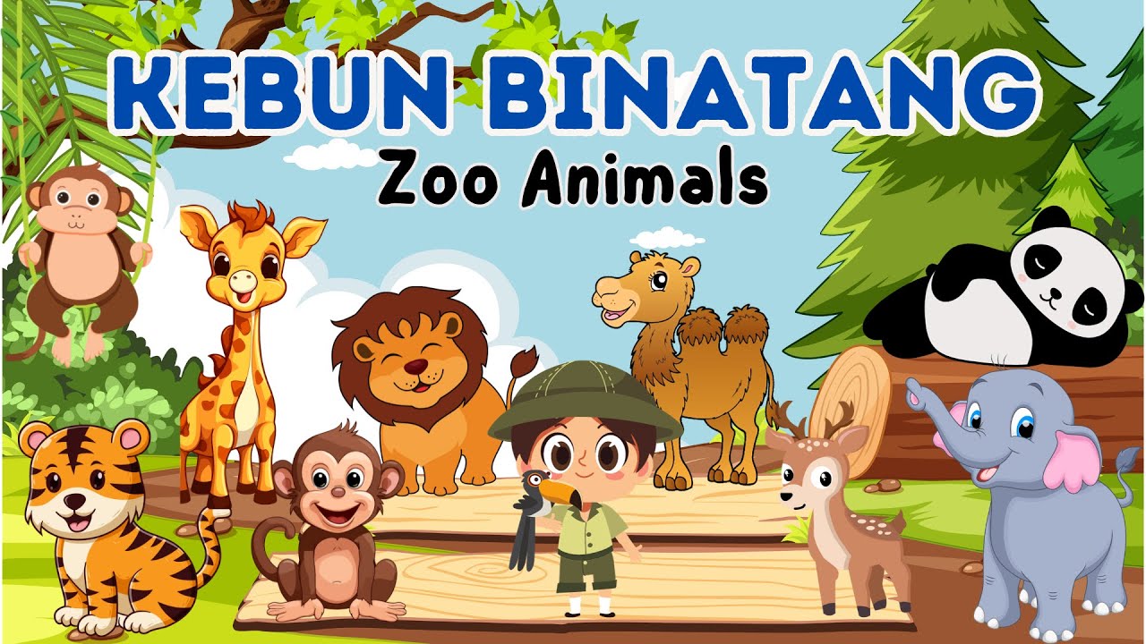 Belajar Bahasa Inggris | Hewan Yang Ada di Kebun Binatang | Zoo Animals ...