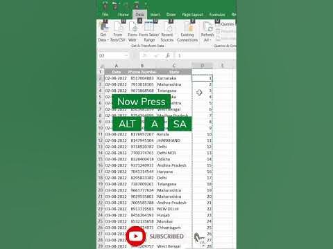 Excel Insert Blank row after each row - YouTube