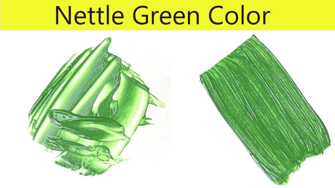 Nettle Green Color - How To Make Nettle Green Color - Color Mixing ...