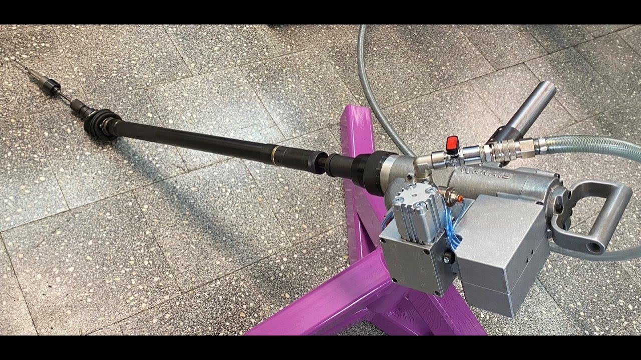 AK60 900 NS TS Auto K60 pneumatic rolling motor with telescopic shaft ...