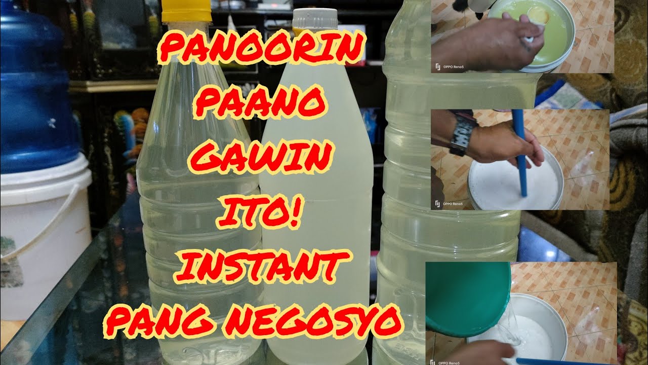 HOW TO MAKE DIY CHLOROX/ZONROX BLEACH TUTORIAL (Instant Negosyo) - YouTube