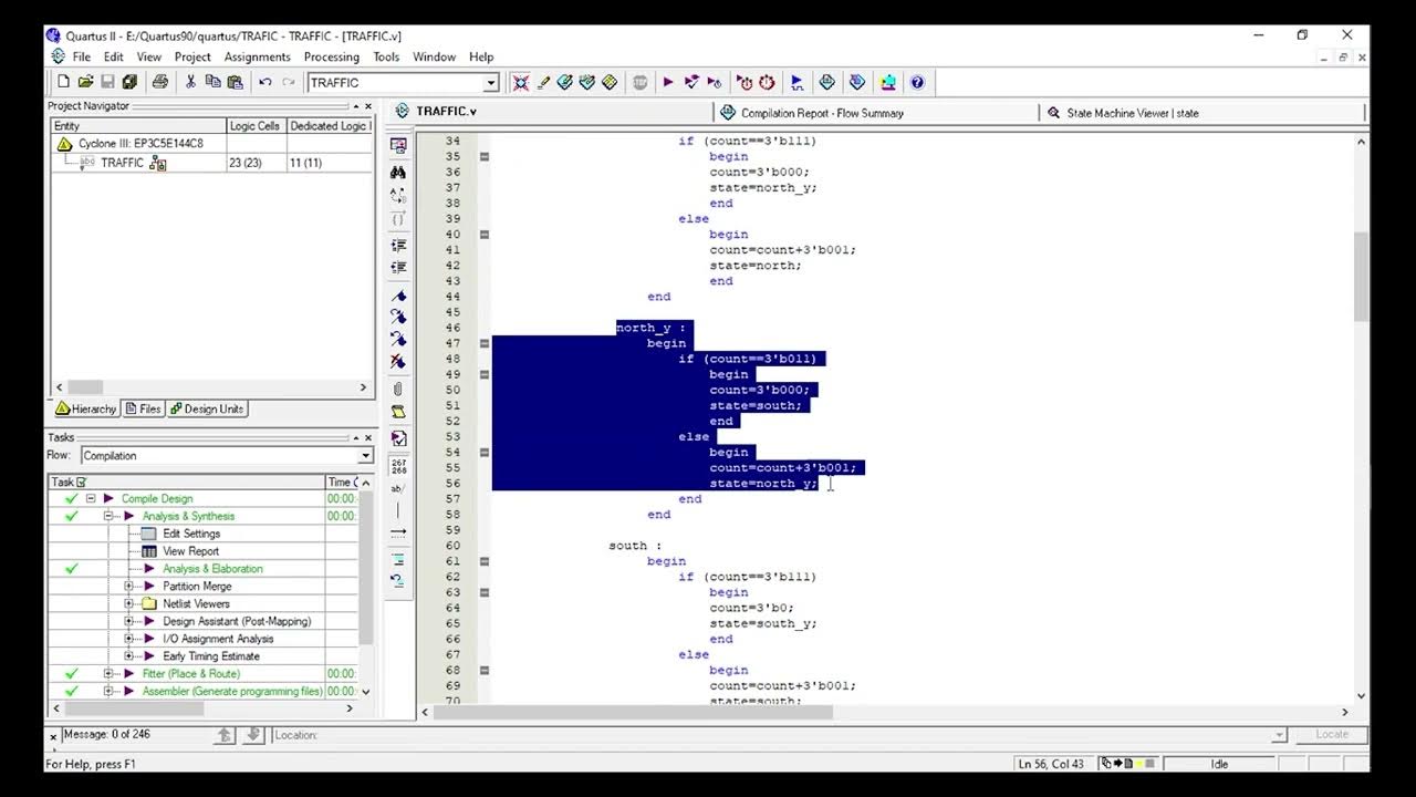EEE304 | Traffic Light Control Using VerilogHDL | Proteus Simulation - YouTube