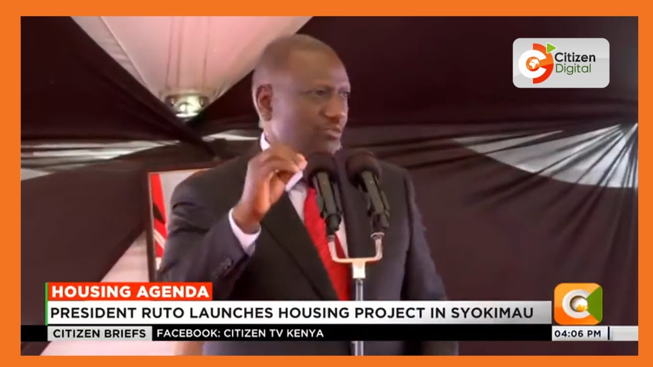President Ruto launches housing project in Syokimau - YouTube