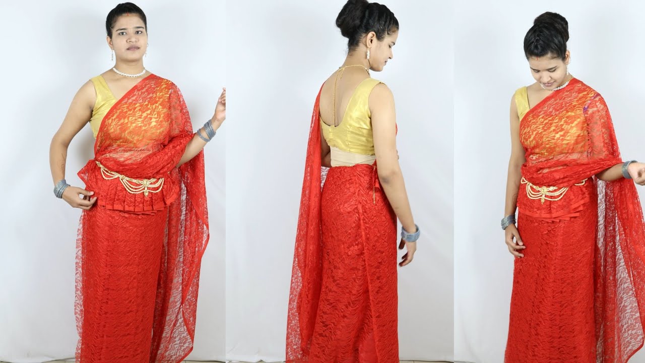 How to drape osari style saree draping for wedding | beginners sari ...