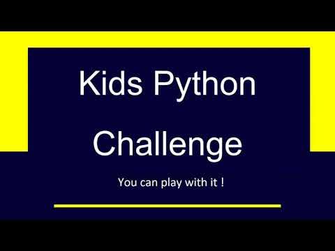 Kids Python Challenge, Lesson 1: Starting Python - YouTube