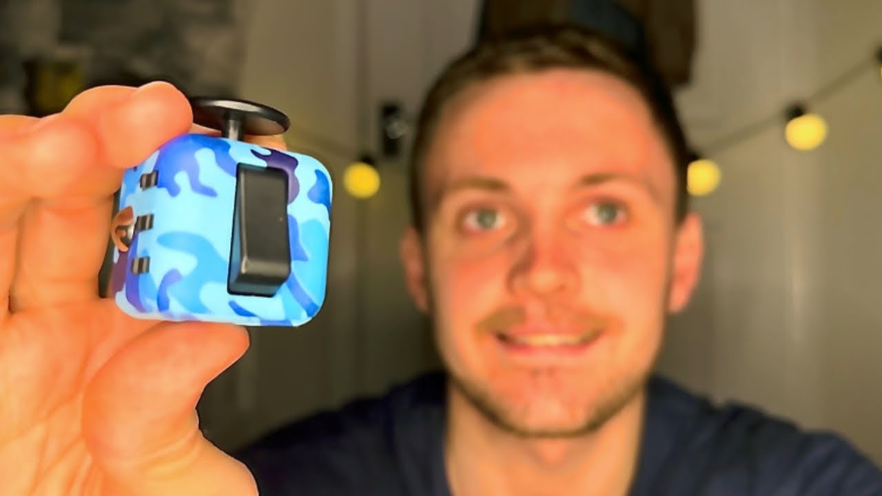 Fidget Cube ASMR - Button noises, controller sounds, Clicking, Popping ...