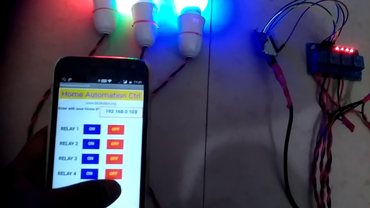 Home Automation with Voice control using mit app - YouTube