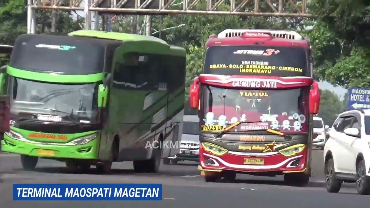 Tanpa Ampun Disalip Bus sugeng Rahayu jurusan Cirebon indramayu | Terminal Maospati Magetan ...