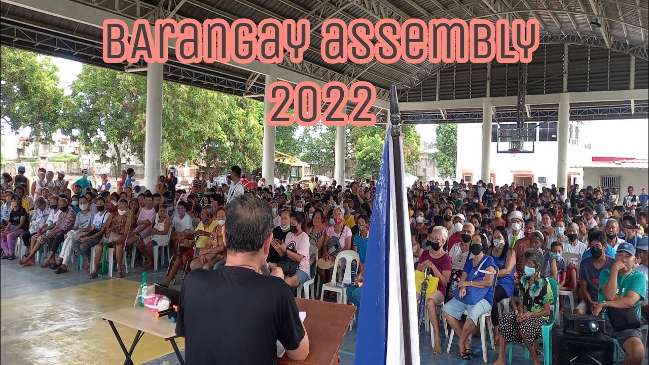 Barangay Assembly Day 2022#christvqoe - YouTube