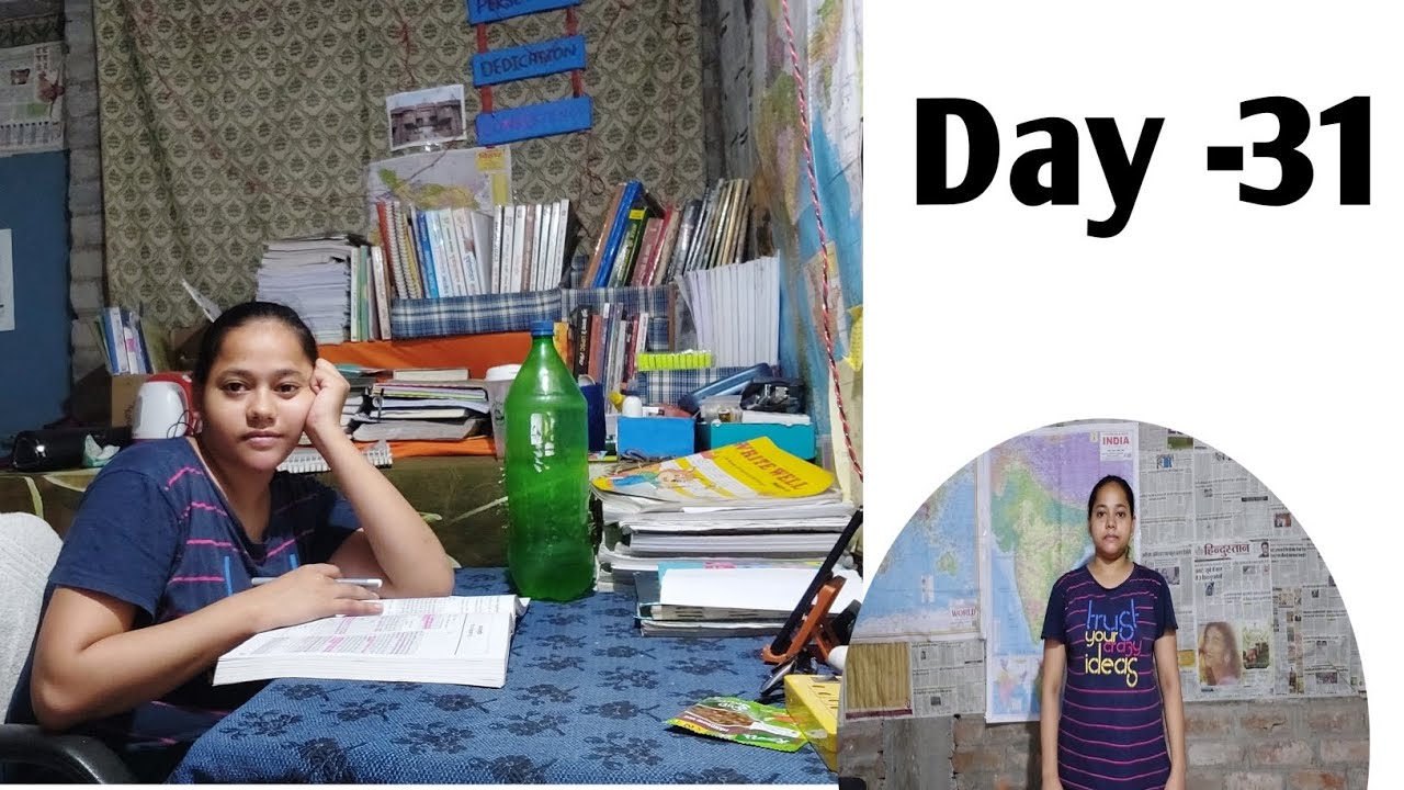 ⏱️Day -31 of 75 days hard challenge 🔥 # 8 hour study # life of upsc ...