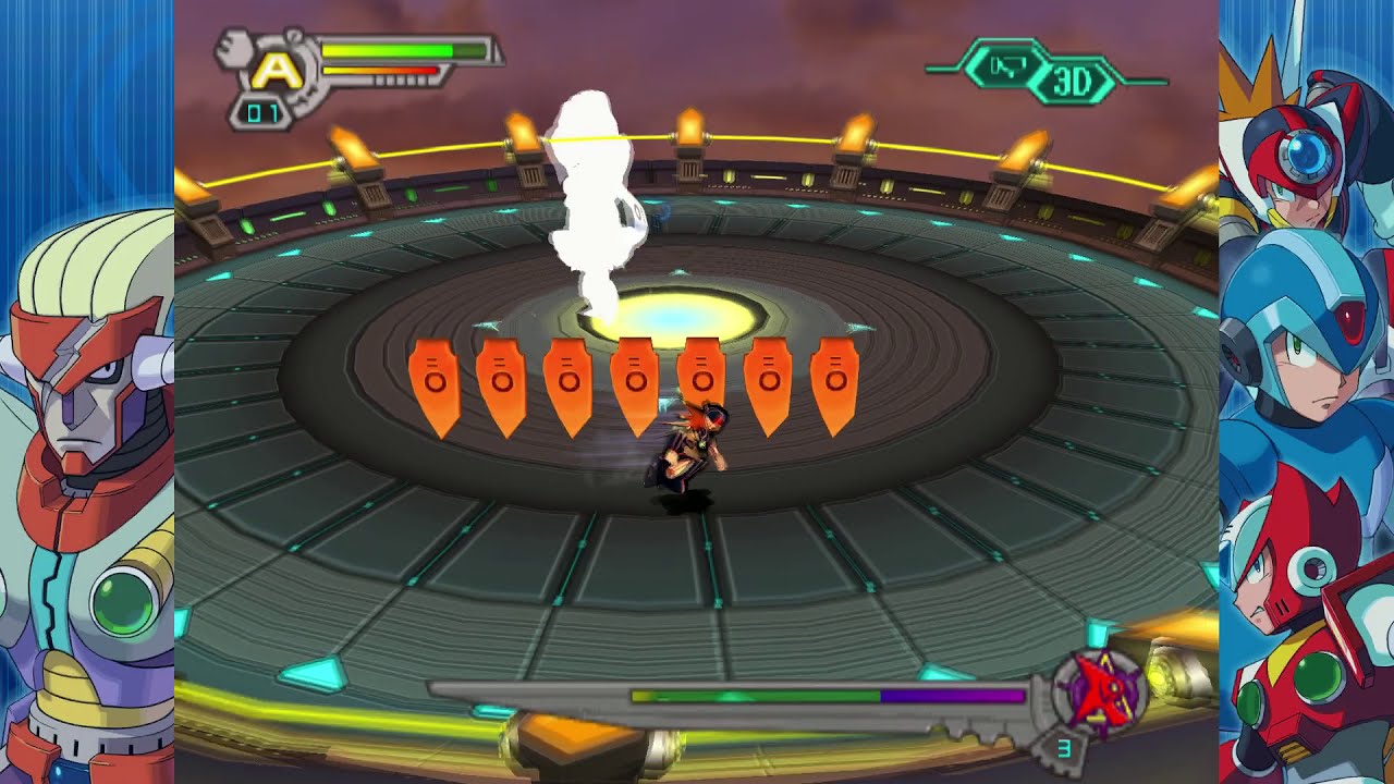 Mega Man X7 All Bosses with Axl - YouTube