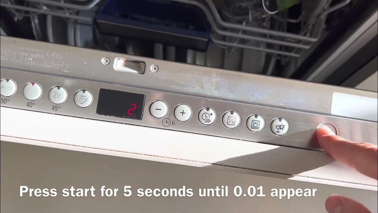 How to reset a Siemens dishwasher SN6… - YouTube
