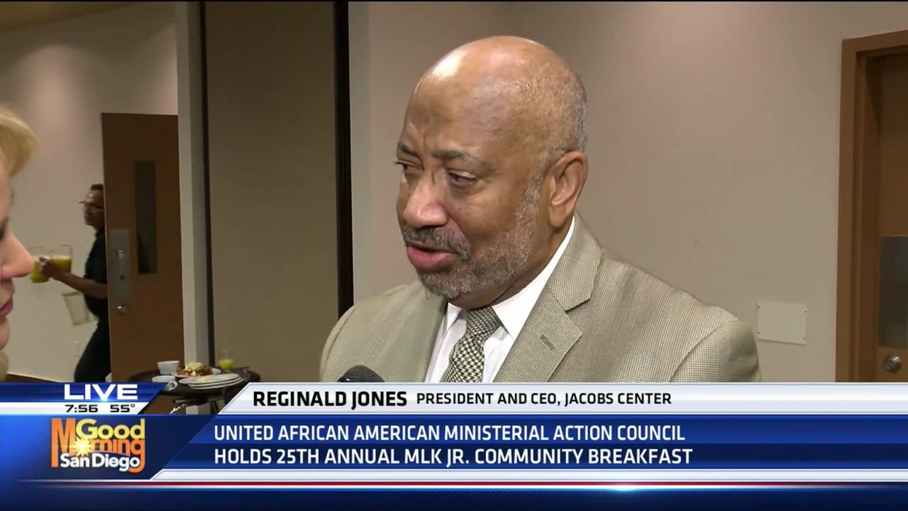 Reginald Jones Interview with KUSI News at UAAMAC’s 25th Annual MLK Jr ...