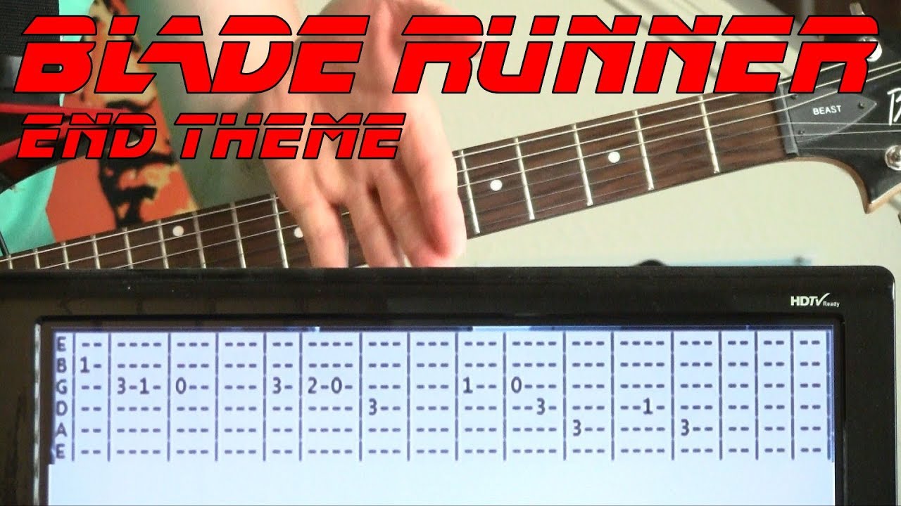 Bladerunner End Theme Vangelis Guitar Chords Lesson & Tab Tutorial ...