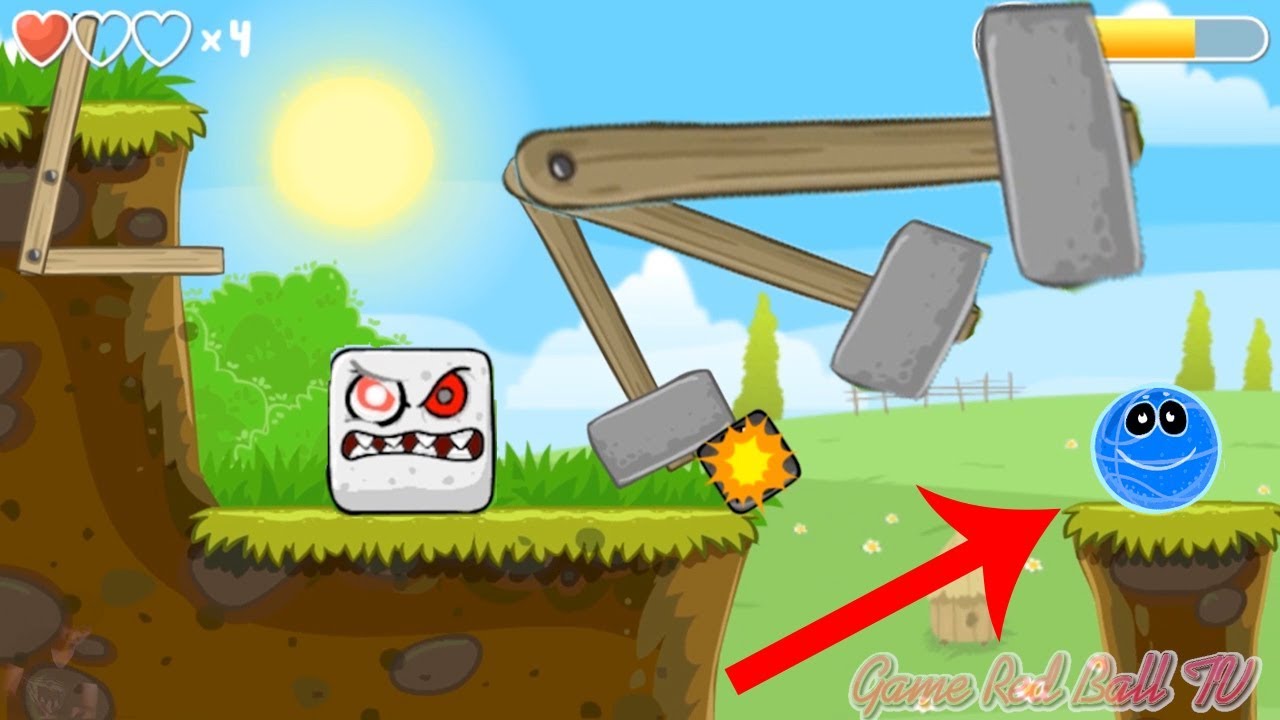 Red Ball 4 Complete game walkthrough with "Blue mode" Basketball Level ...