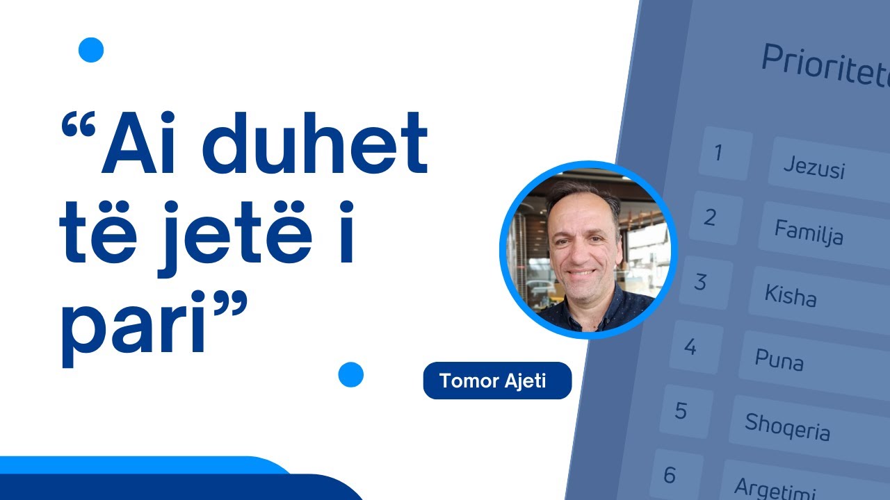 Vendoseni Jezusin te parin kete vit - Pastor Tomor Ajeti - YouTube
