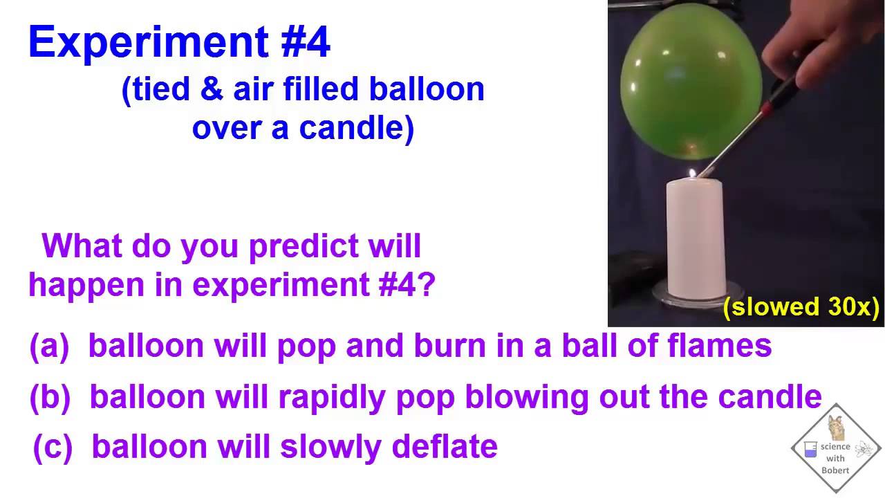 heat capacity thermal conductivity experiment air balloon over candle a ...