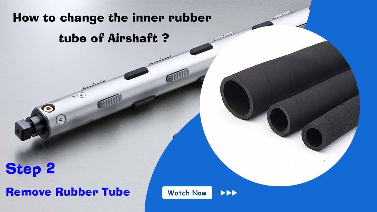 How to change the inner tube of air shaft | Step 2 Remove Old Rubber ...