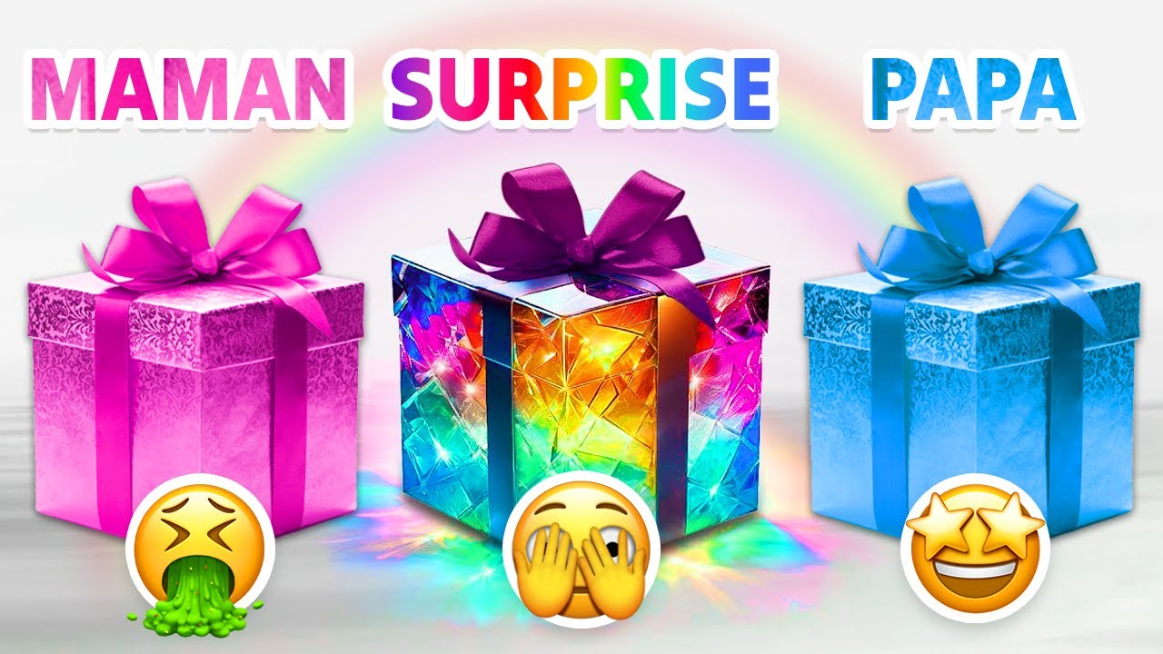 Choisis ton CADEAU...! 🎁 MAMAN, PAPA ou SURPRISE 👩👨🤩 - YouTube