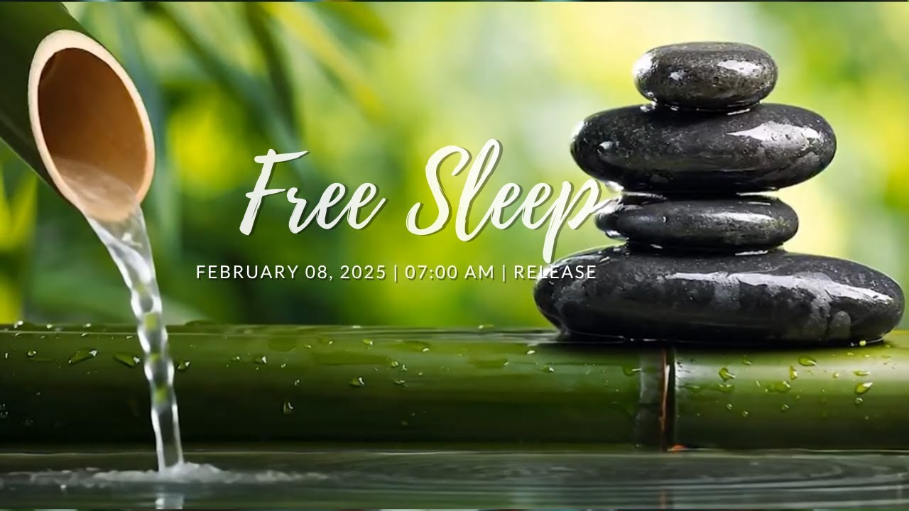 Calming Music for Insomnia Relief: Bamboo Water Sounds, Stress-Free ...