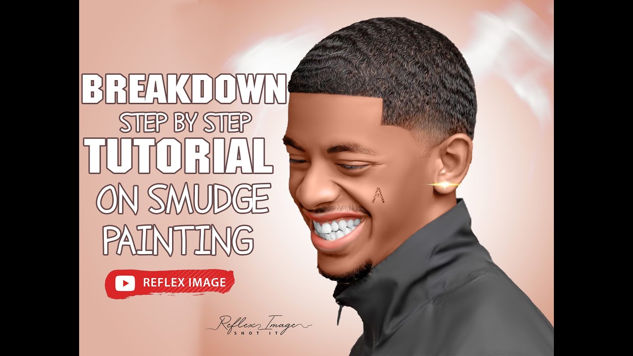 BREAKDOWN STEP BY STEP TUTORIAL ON SMUDGE PAINTING / DIGITAL PAINTING ...