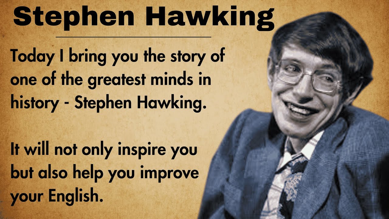 Story of Stephen Hawking | Easy English Biography for Beginners | Learn ...