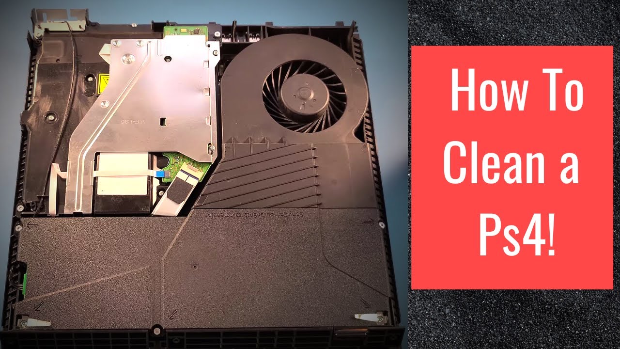 How To Clean a Ps4! If your Ps4 is taking off !!!! - YouTube