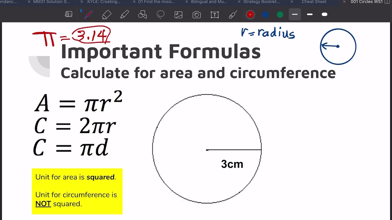 CIRCLES WS1 Part 2 Calculating Circumference Using Radius YouTube circles-ws1-part-2-calculating-circumference-using-radius-youtube