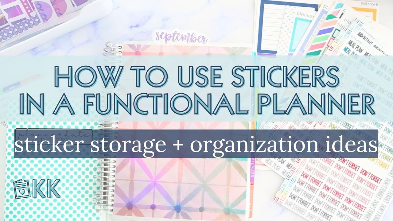 10 Functional Planner Sticker Tips! Storage and Organization Ideas with ...