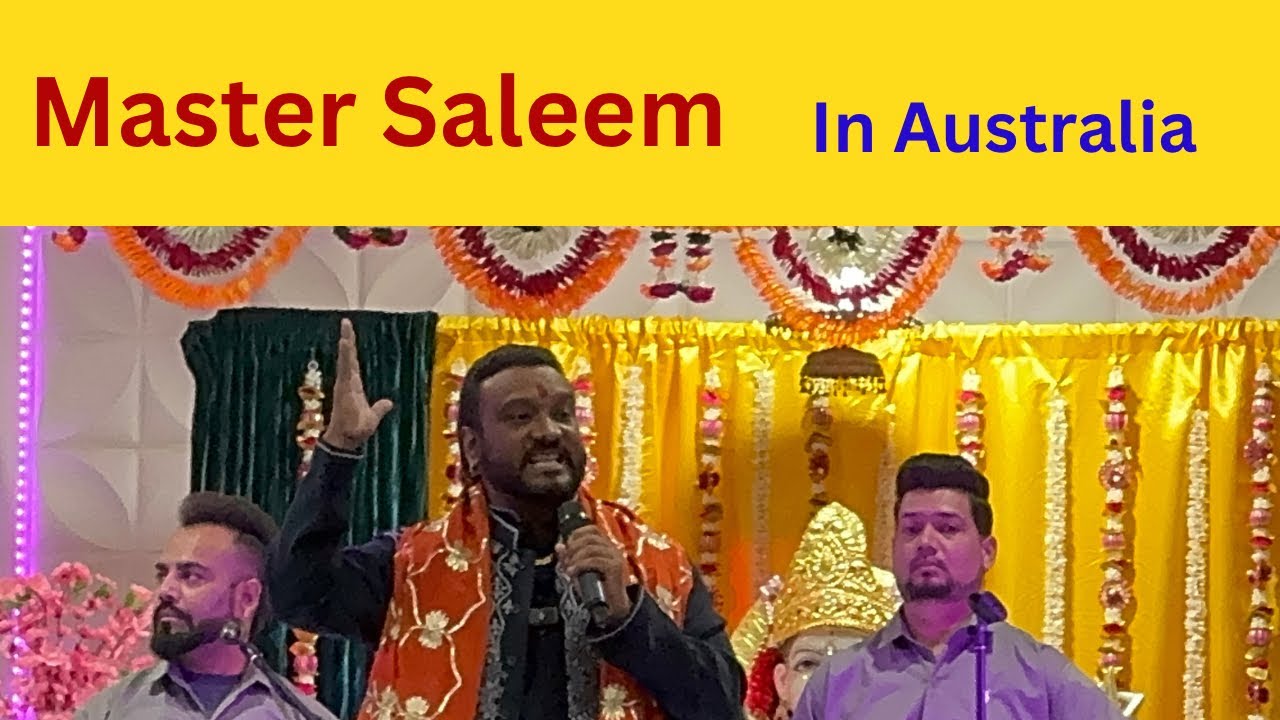Master Saleem in Melbourne 18 November 2023 - YouTube