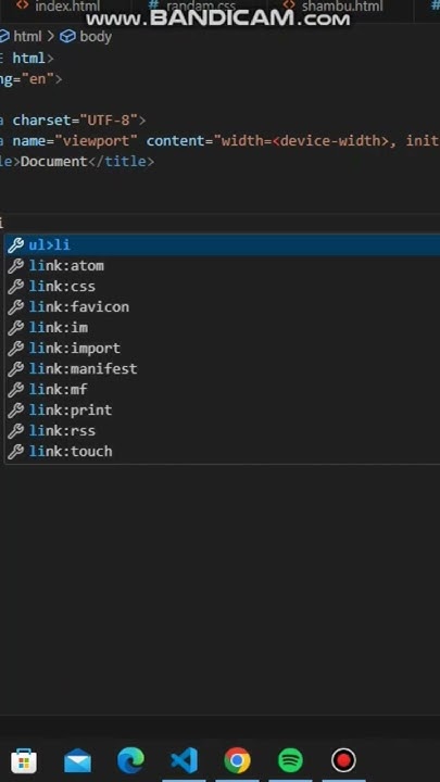 UL and Li in html short cut #shorts #coding #programming #html5 - YouTube