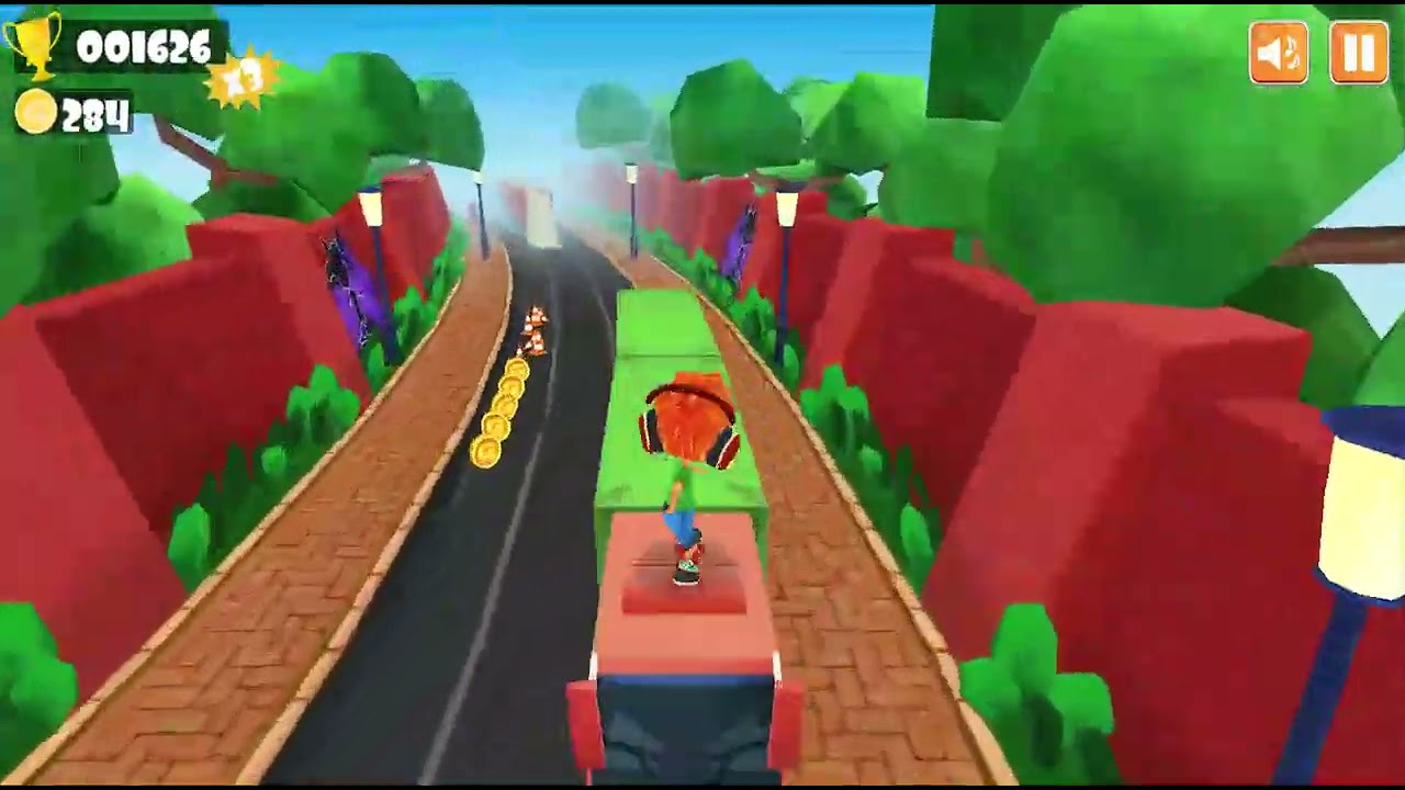 Playing a rip off of subway surfers (Skate Hooligans - YouTube