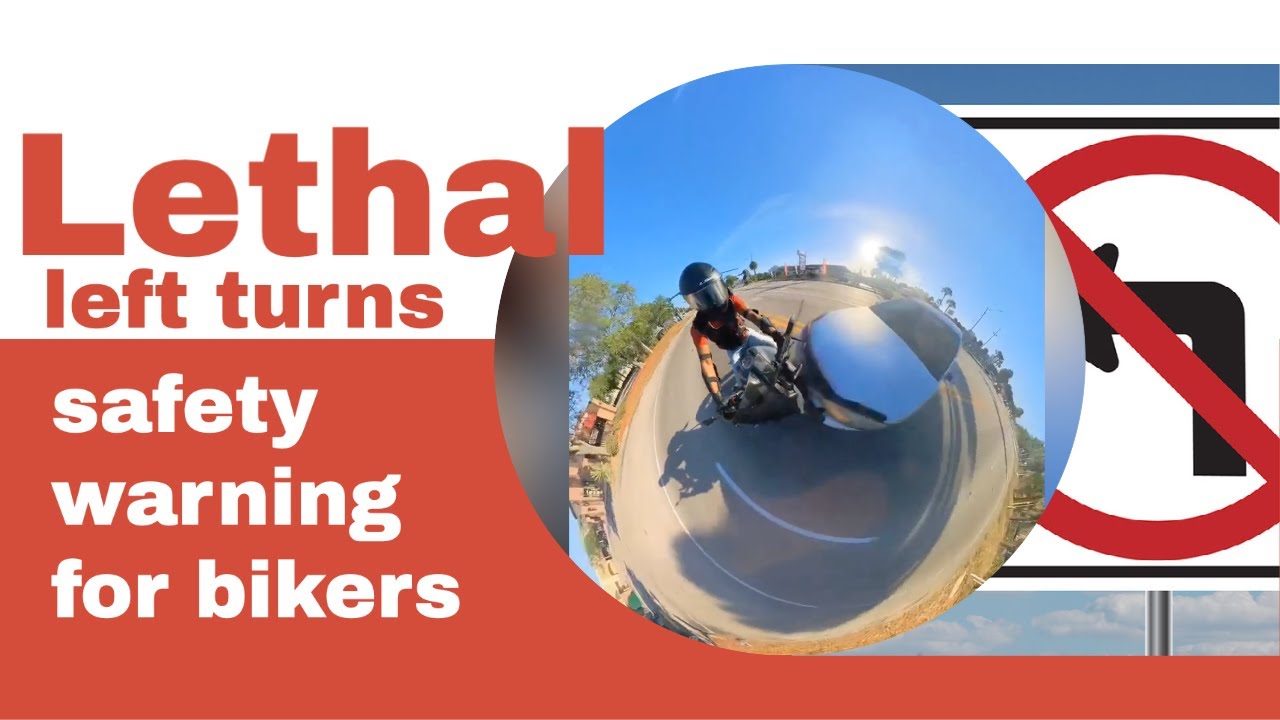Lethal left turns: Florida biker's near-death experience caught on ...
