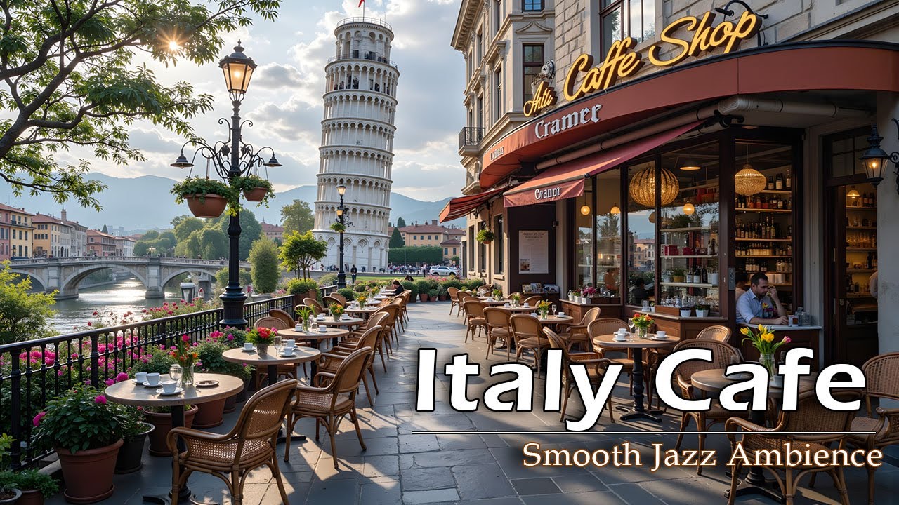 Spring Italian Café Ambience with Bossa Nova | Jazz Ambience from Pisa ...