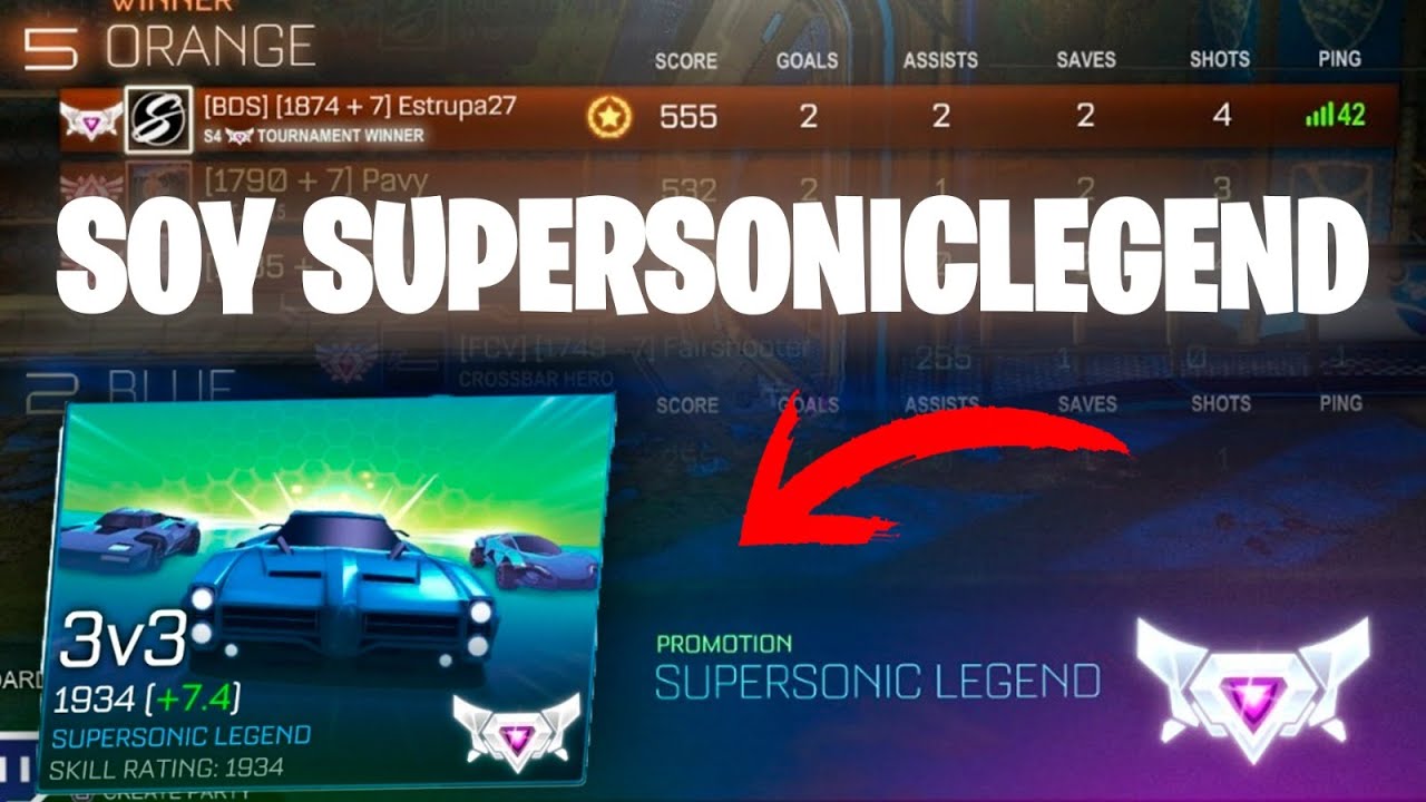 POR FIN SOY SUPERSONIC LEGEND *SEASON 4* ~ ROCKET LEAGUE - YouTube