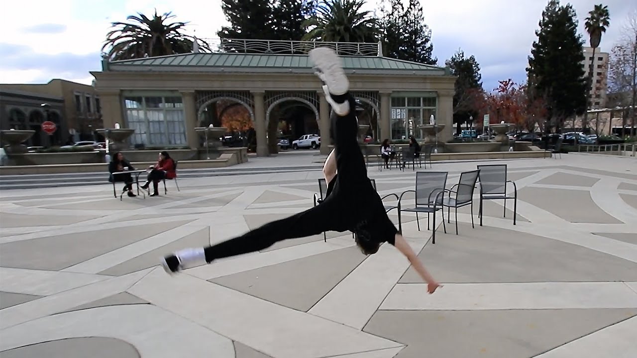 PRO ATHLETES DOING FLIPS IN PUBLIC! - YouTube