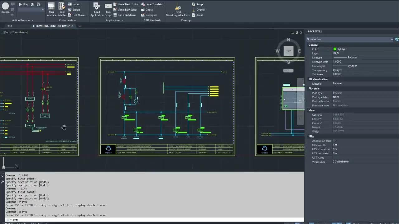 Electrical Control Drawing with LISP Script - YouTube