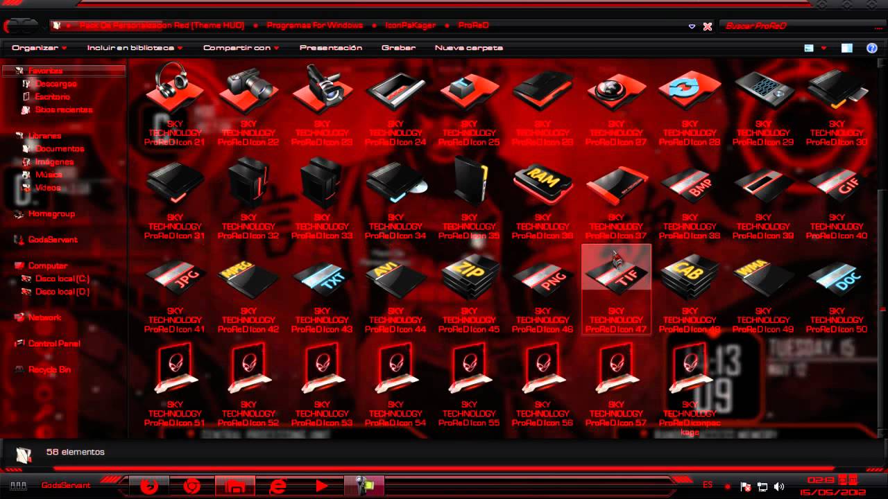 Pack De Personalizacion Red ( Theme HUD ) - YouTube