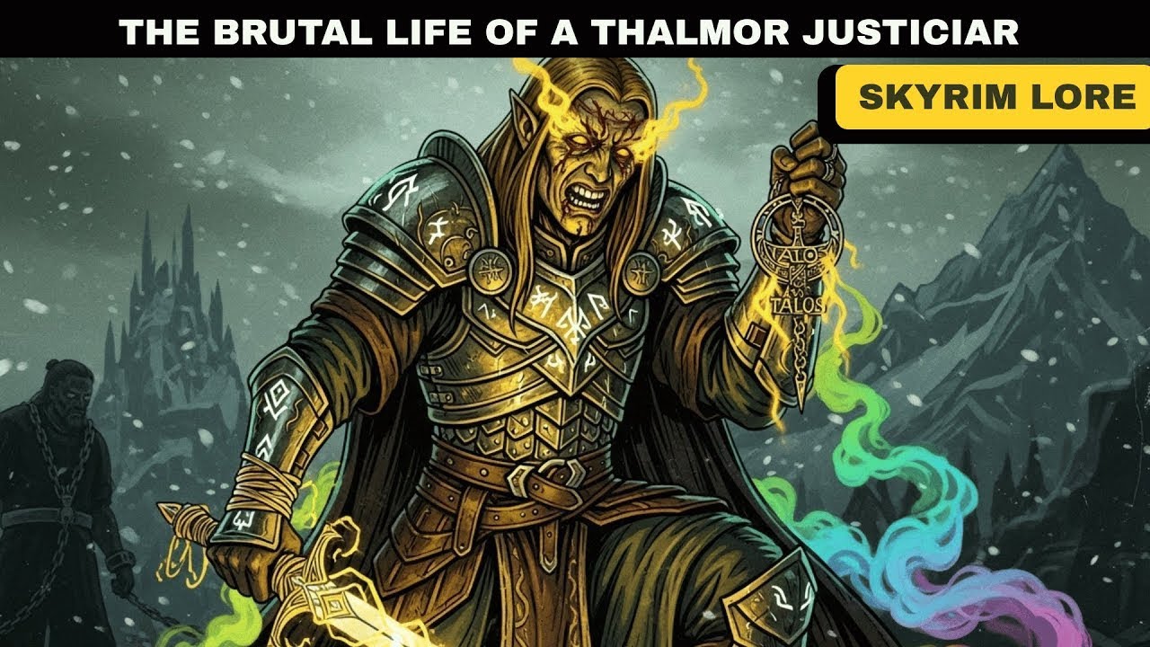 The Brutal Life of a Thalmor Justiciar - Skyrim Lore - YouTube