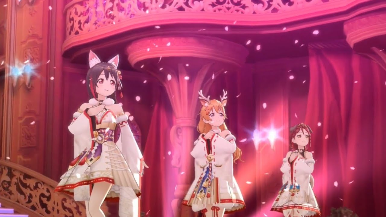 [SIFAS MV] - Shunjo Romance - Shrine Maiden of the Fall Foliage costume ...