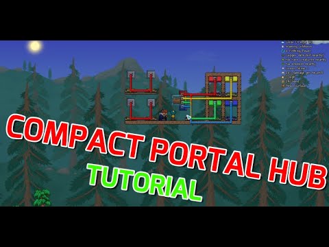 How to make a compact teleporter setup in Terraria - YouTube