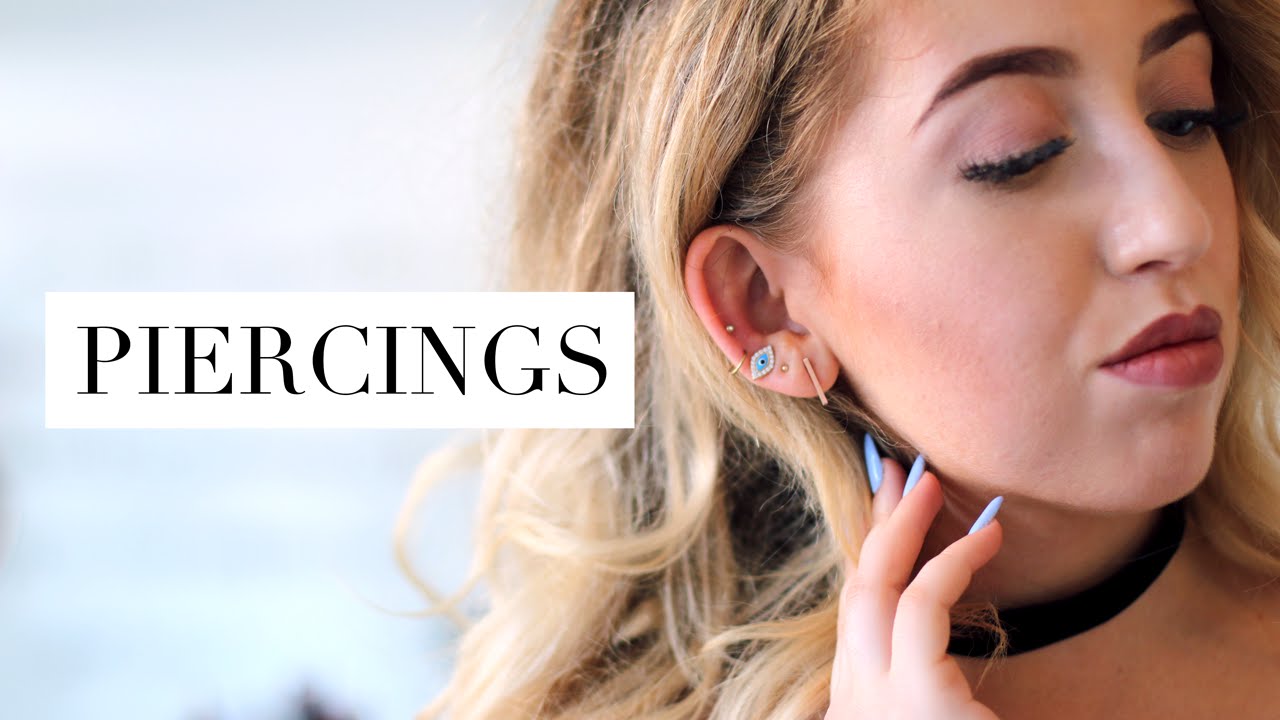 My Piercings + Favorite Ear Party Jewelry - YouTube