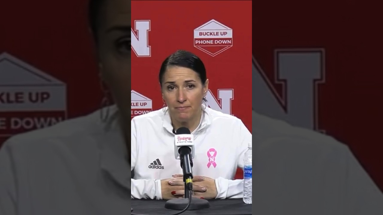 Amy Williams Nebraska Husker Women’s Basketball Coach talks after win ...