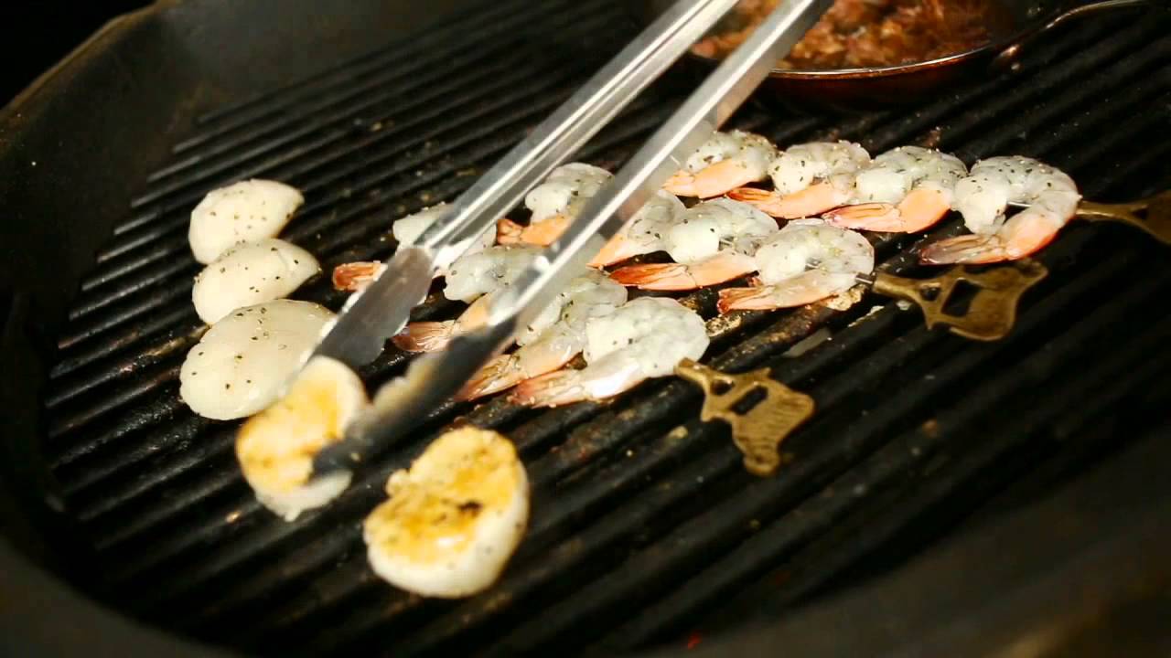 Grilled Shrimp & Scallops With Warm Bacon Vinaigrette : Shrimp Recipes ...