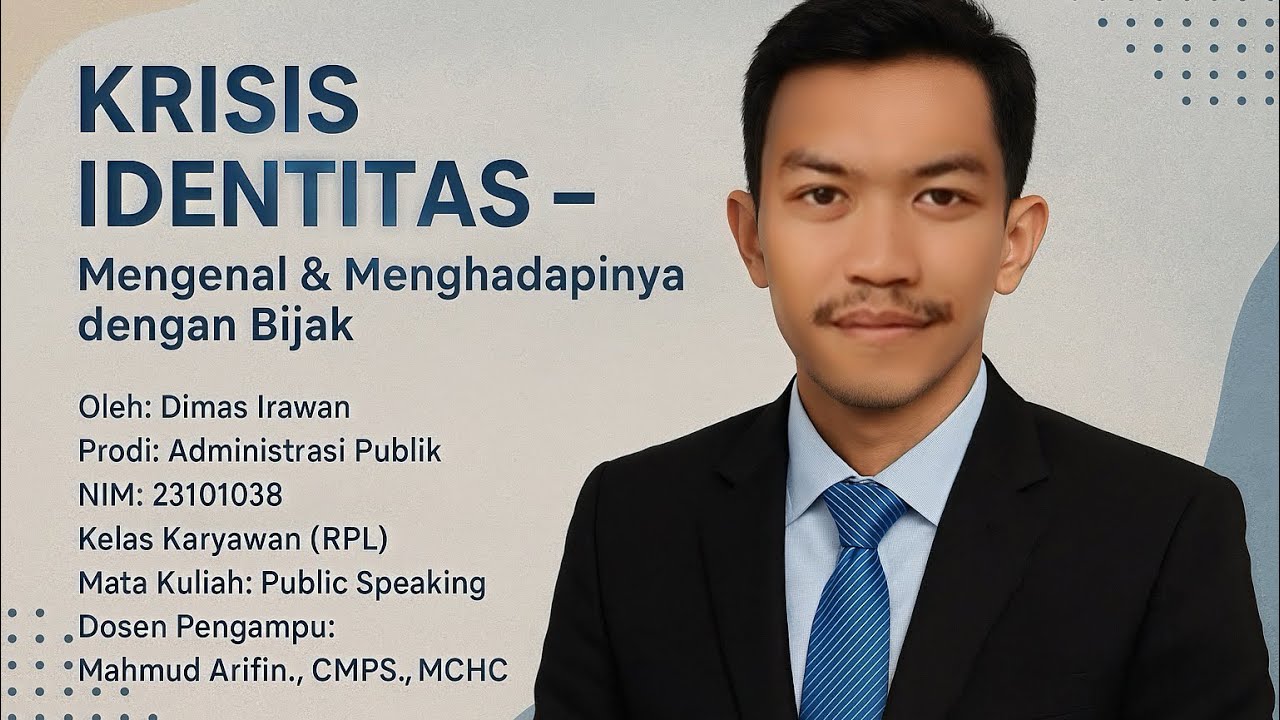 KRISIS IDENTITAS: Mengenal & Menghadapinya dengan Bijak | Public ...